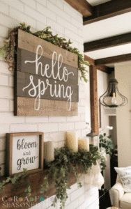 14 Best Spring Mantle Decor Ideas - Crafty Seasoned Mom