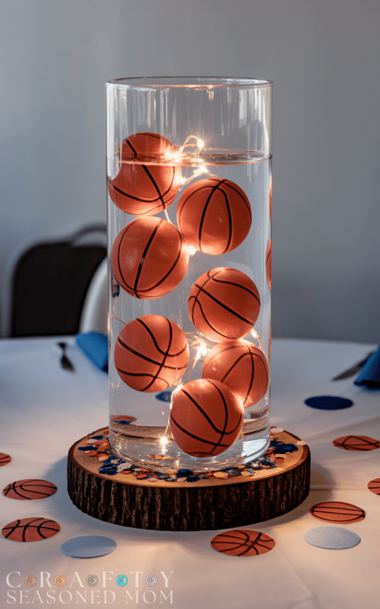 15 Amazing Basketball Centerpiece Ideas - Crafty Seasoned Mom