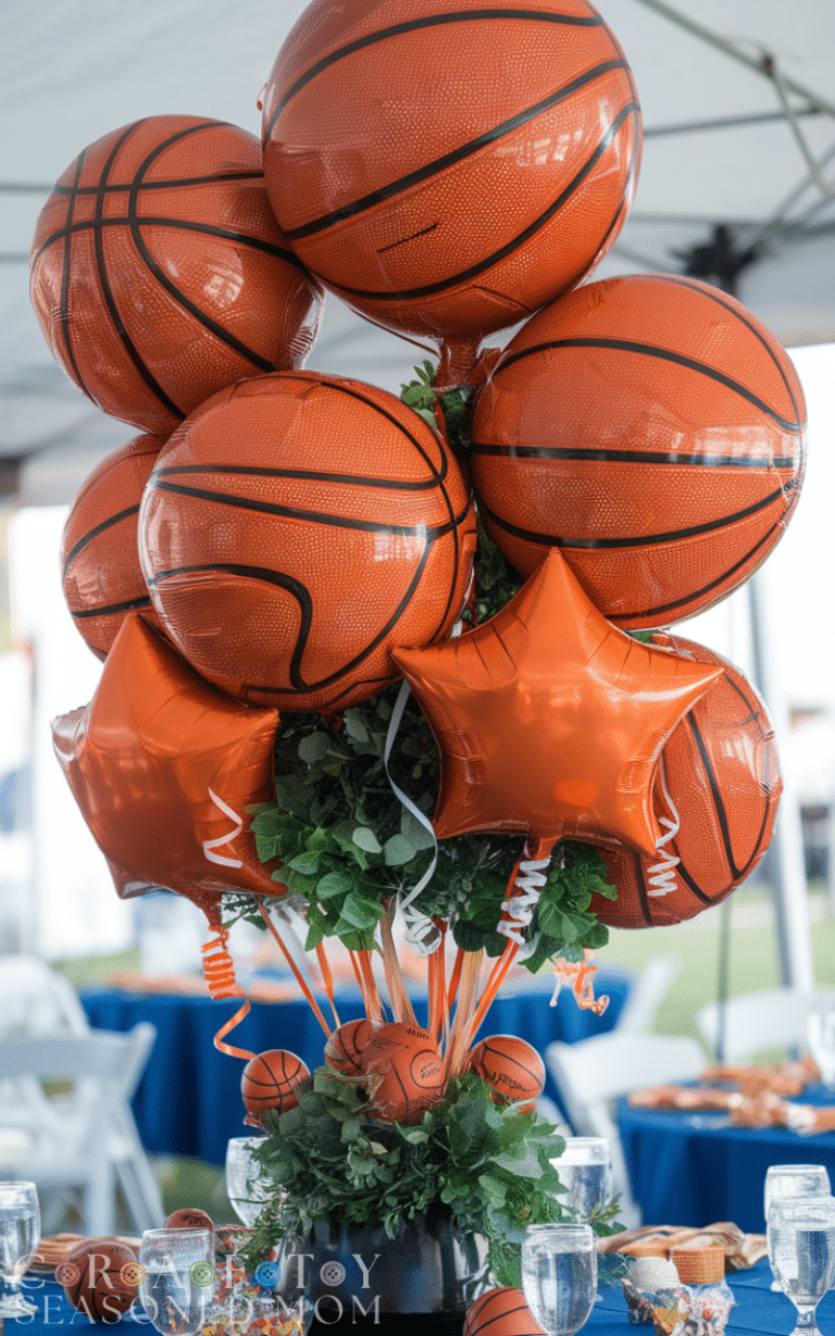 15 Amazing Basketball Centerpiece Ideas - Crafty Seasoned Mom