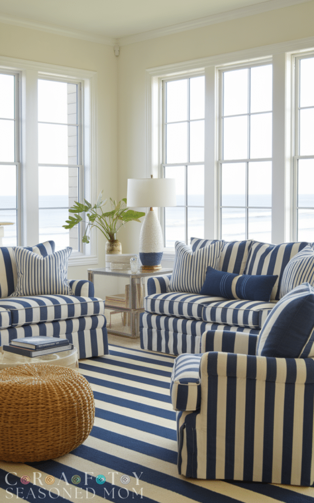 15 Best Coastal Summer Living Room Ideas - Crafty Seasoned Mom