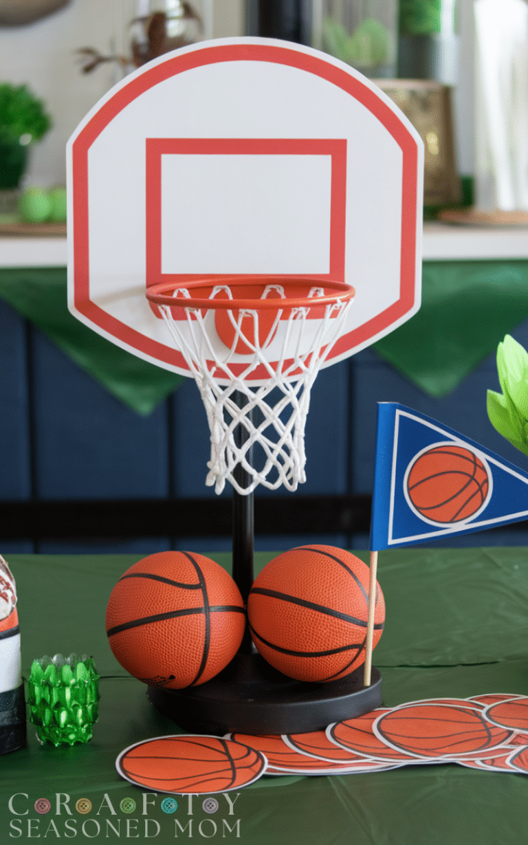 15 Amazing Basketball Centerpiece Ideas - Crafty Seasoned Mom