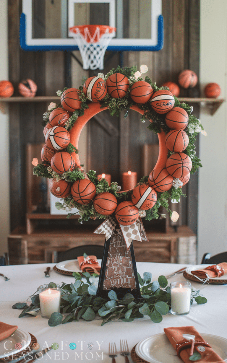 15 Amazing Basketball Centerpiece Ideas - Crafty Seasoned Mom